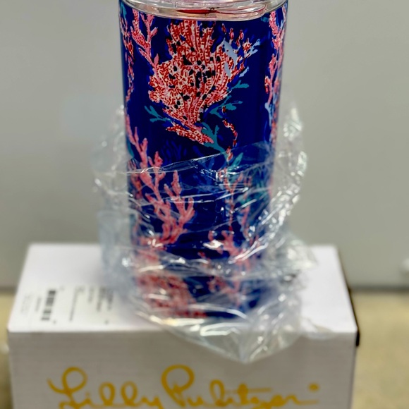 Lilly Pulitzer | Kitchen | Lilly Pulitzer Slim Tumbler W Lidborealis ...